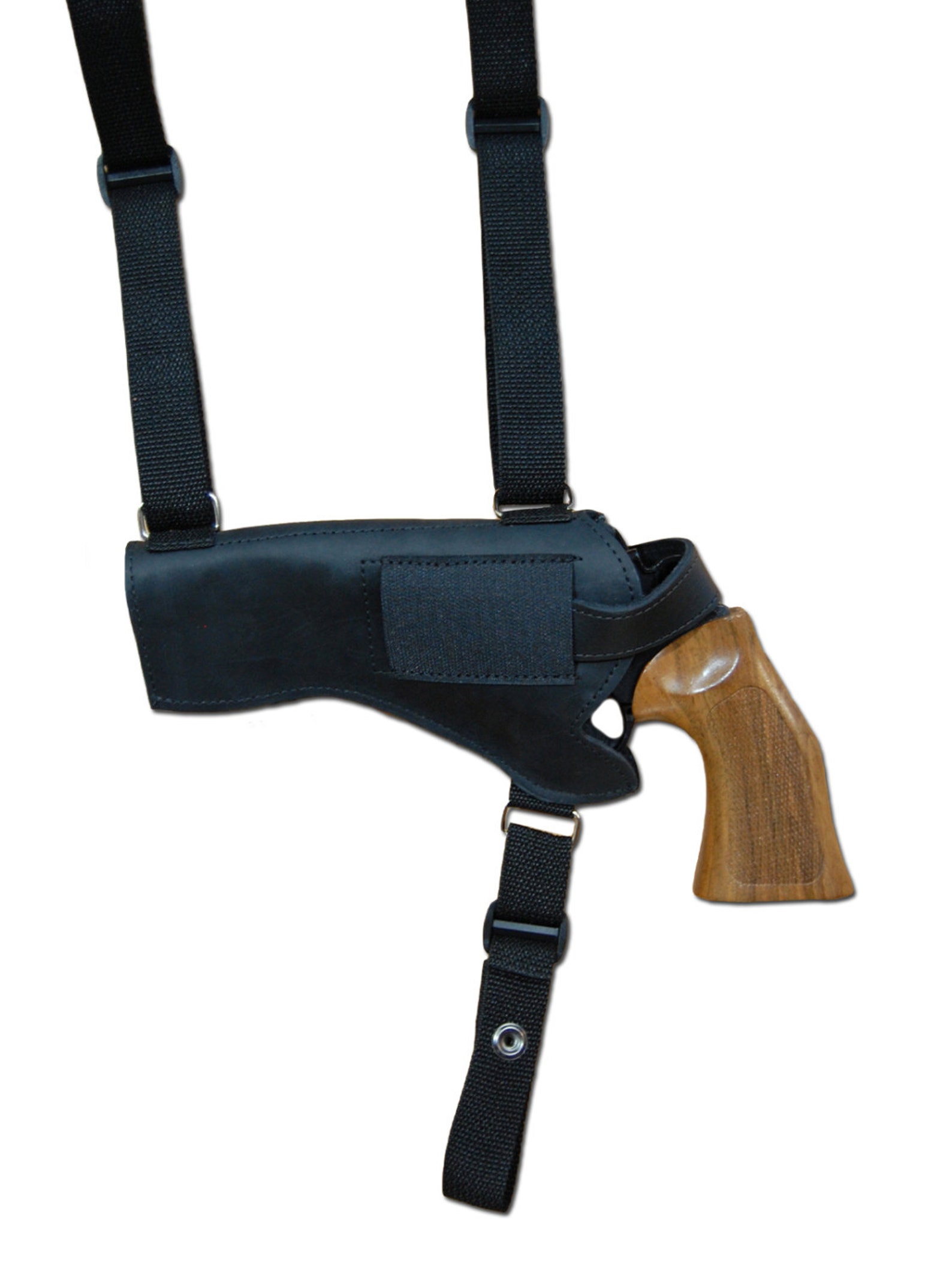 New Black Leather Horizontal Cross Harness Gun Shoulder - Etsy