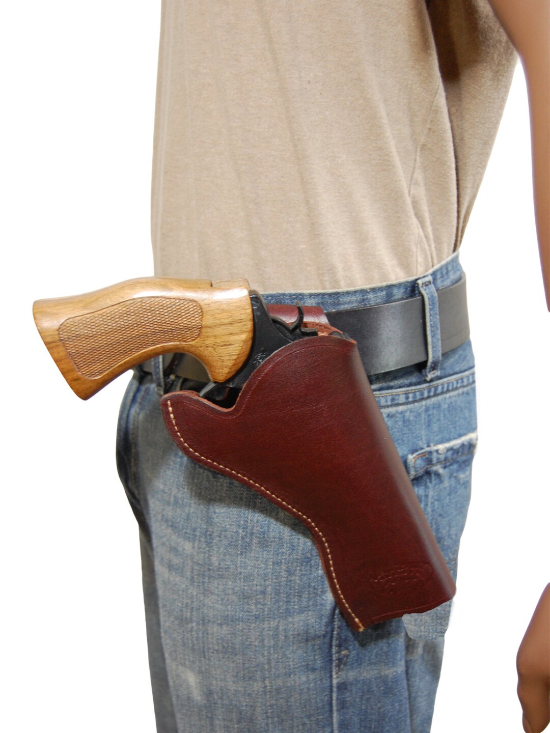 New Sizes Burgundy Leather Cross Draw Gun Holster for 4 Revolvers CR4BU ...