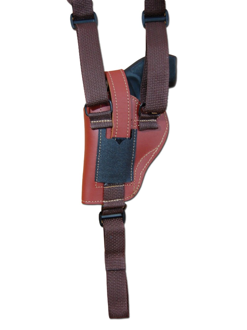 New Burgundy Leather Vertical Cross Harness Shoulder Gun | Etsy