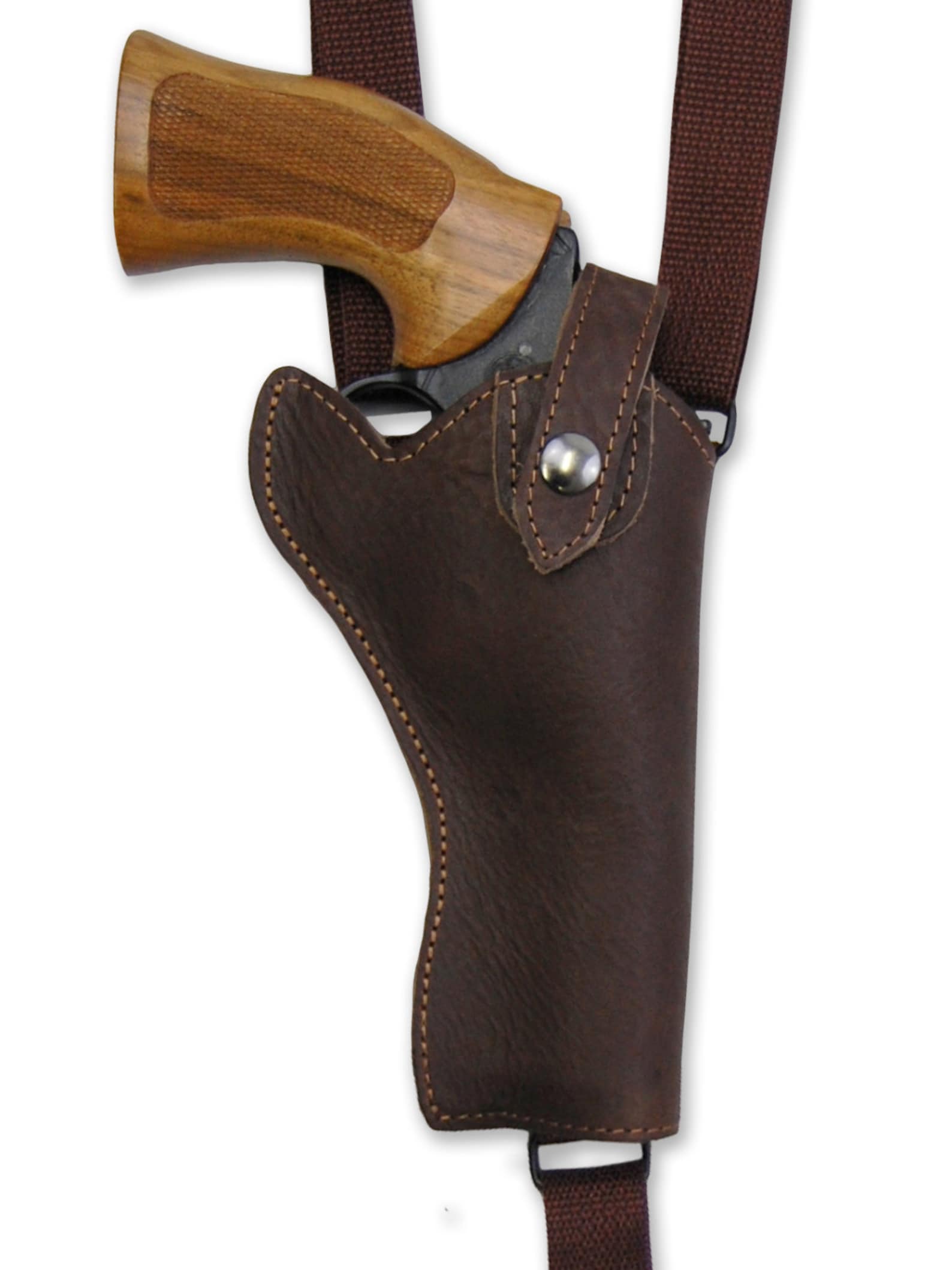 New Brown Leather Vertical Cross Harness Shoulder Holster for 4 ...