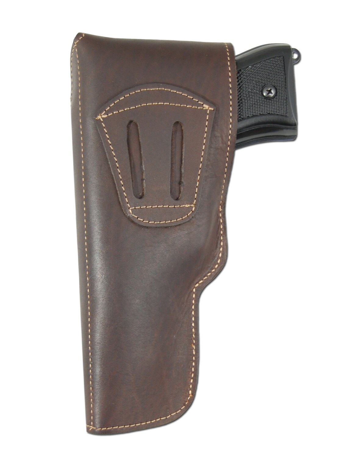 New Brown Leather Flap Gun Holster for Full Size 9mm .40 .45 - Etsy