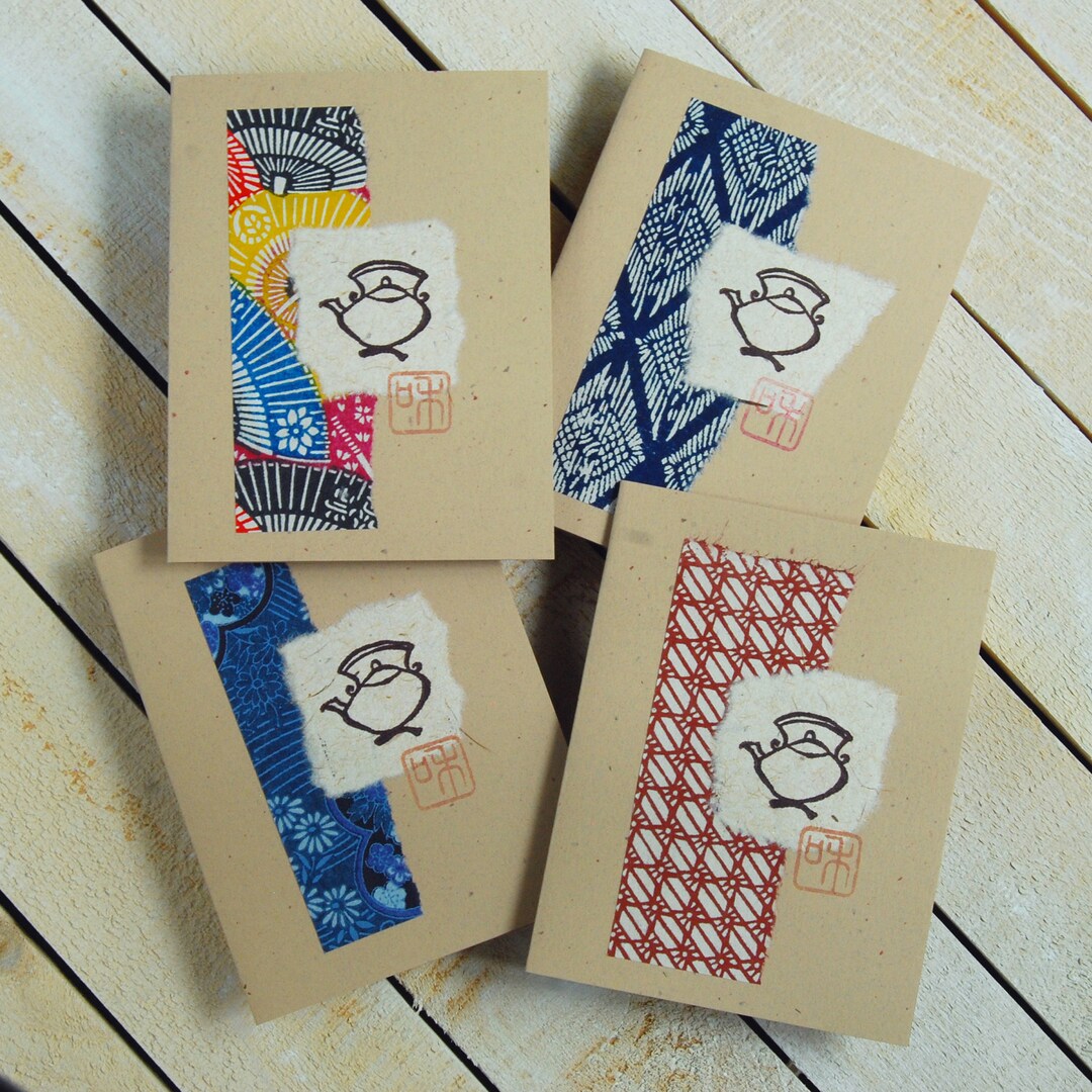 Teapot Collage Assorted Card Set 1 - Etsy