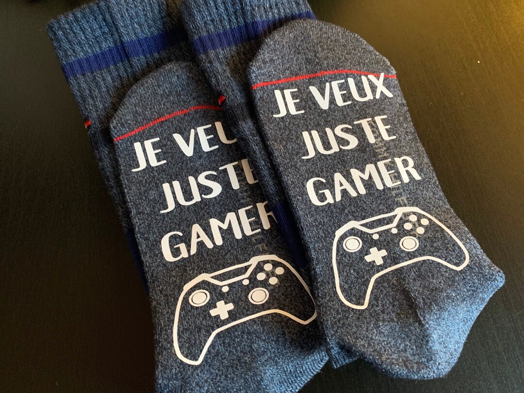 Gamer Socks for Men, Funny Gift for Gamers, for Father, Boyfriend ...