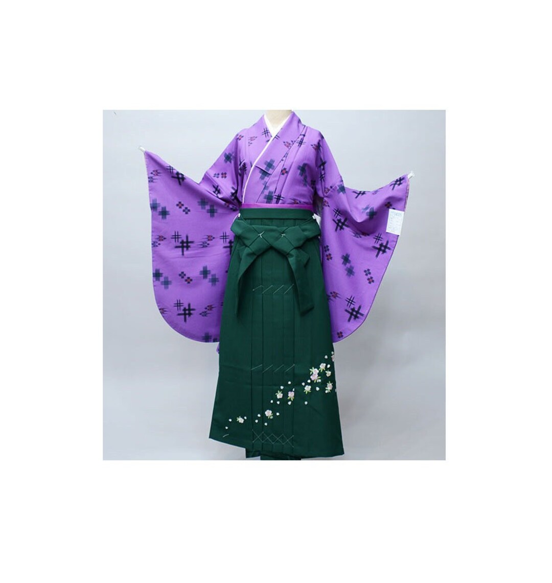 Furisode Kimono & Hakama , Furisode Purple, Womens Kimono, Vintage ...
