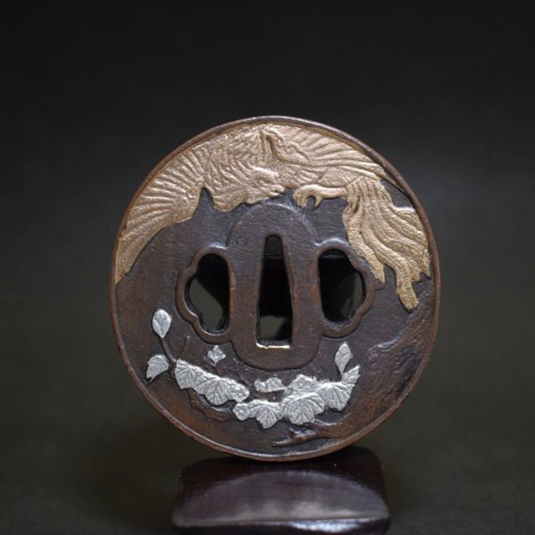 Katana Parts TSUBA Sword Fittings Hand Guard Koshirae Wakizashi Tool ...