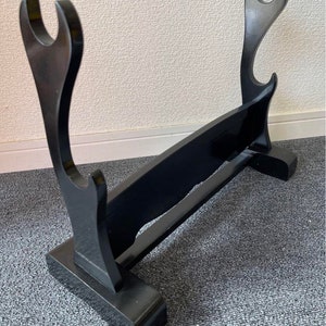 Japanese Samurai Sword Stand Vintage Wooden Katana Kake, Scabbard Stand ...