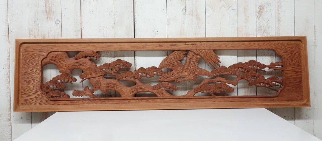 Japanese Ranma, Transom Window, Wooden Carving, Ranma, Openwork Screen ...