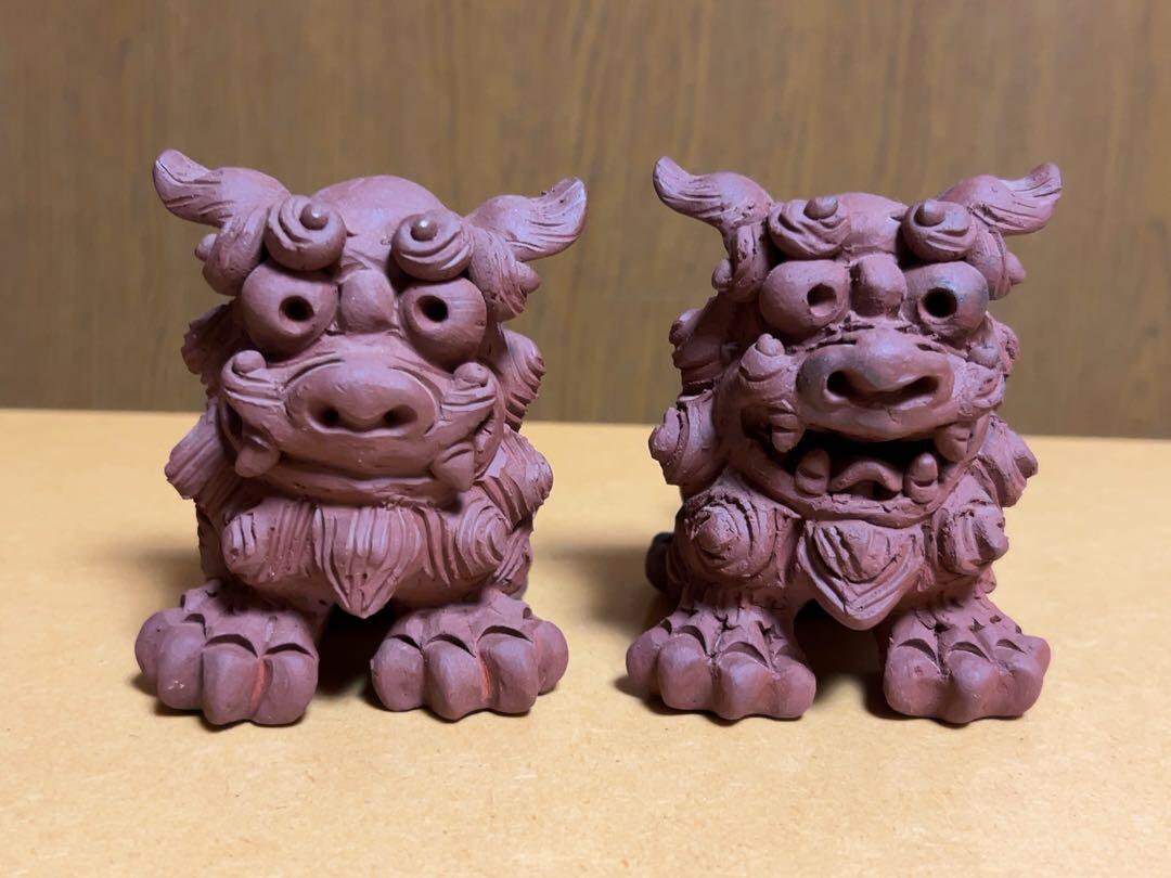 Shisa Side Standing Guardian Lion From Okinawa Ryukyu Japan Traditional ...