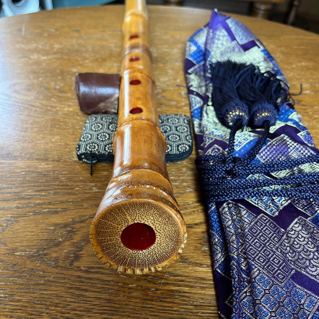 Japanese Instrument Shakuhachi Vertical Bamboo Flute 21inch - Etsy