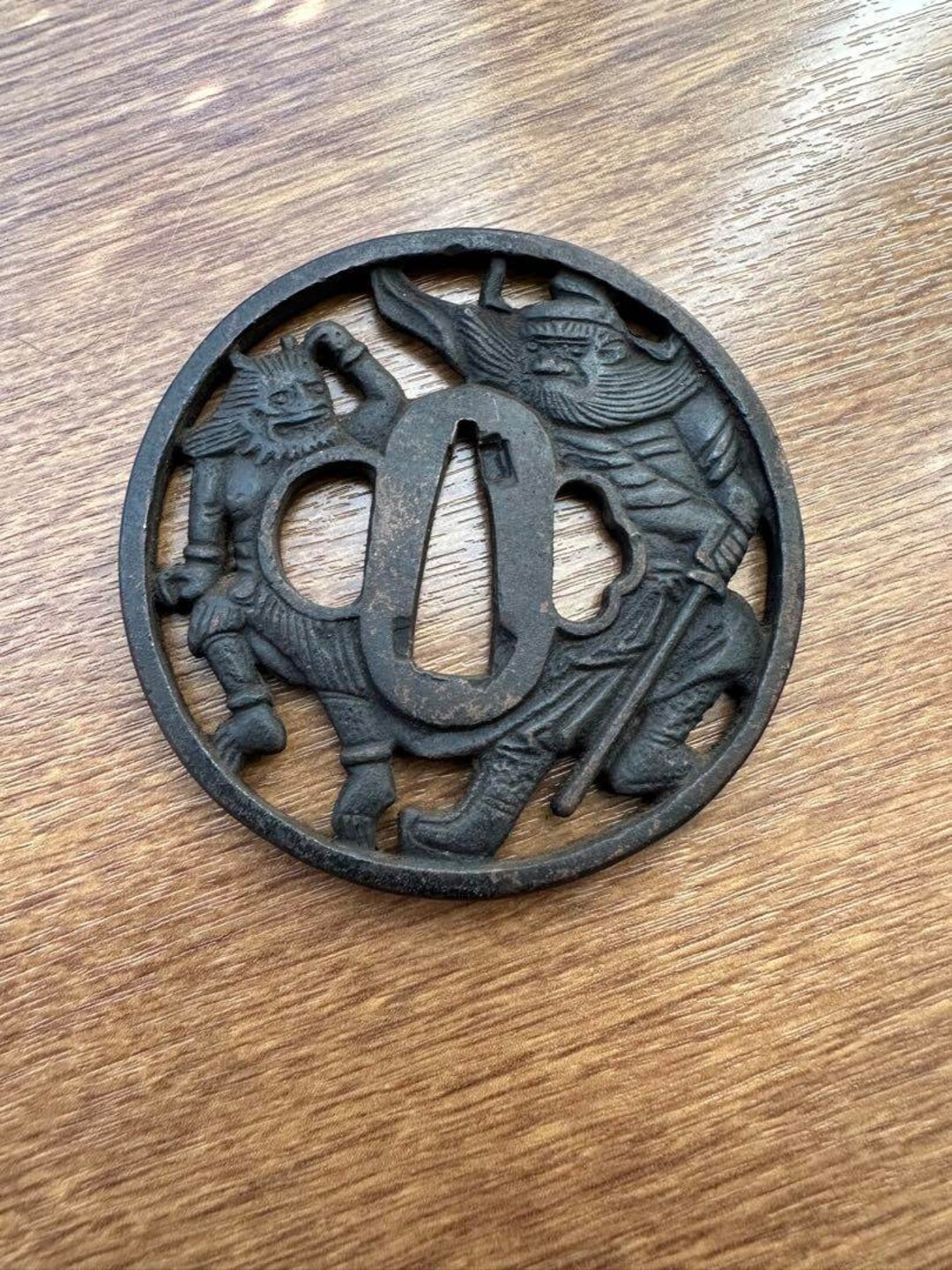 TSUBA, Samurai Sword, Sword Guard, Wave, Koshirae, Katana, Wakizashi ...