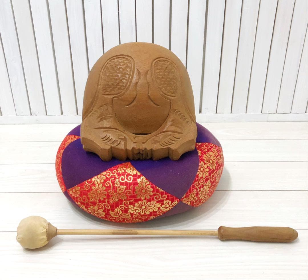 Japanese Buddhist Wooden Durm Mokugyo Set - Etsy