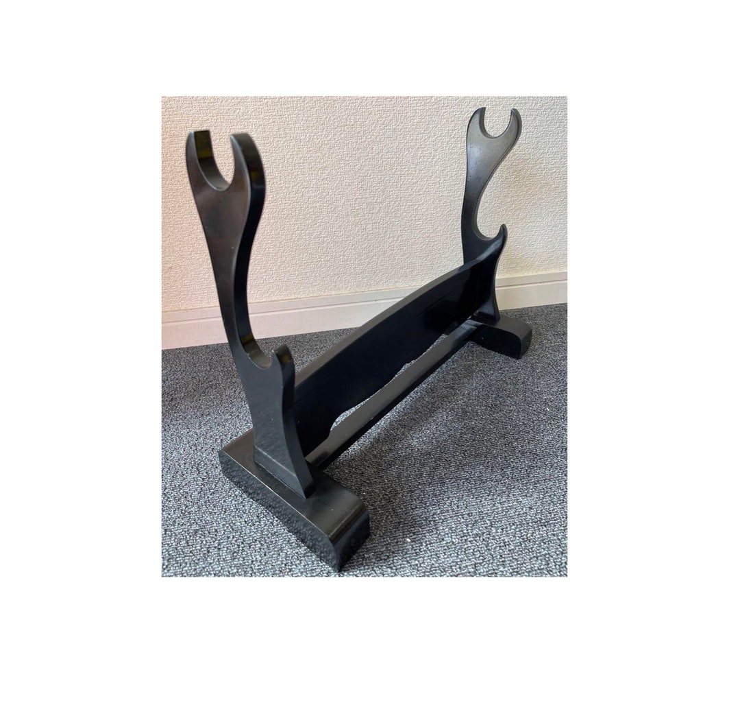 Japanese Samurai Sword Stand Vintage Wooden Katana Kake, Scabbard Stand ...