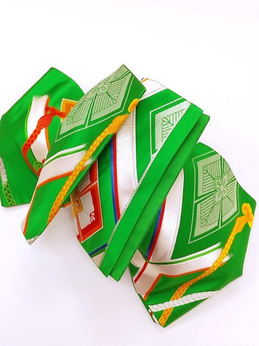 Obi Belt Kimono, Green Obi, Silk Obi Belt, Vintage Obi, Japanese Fabric ...