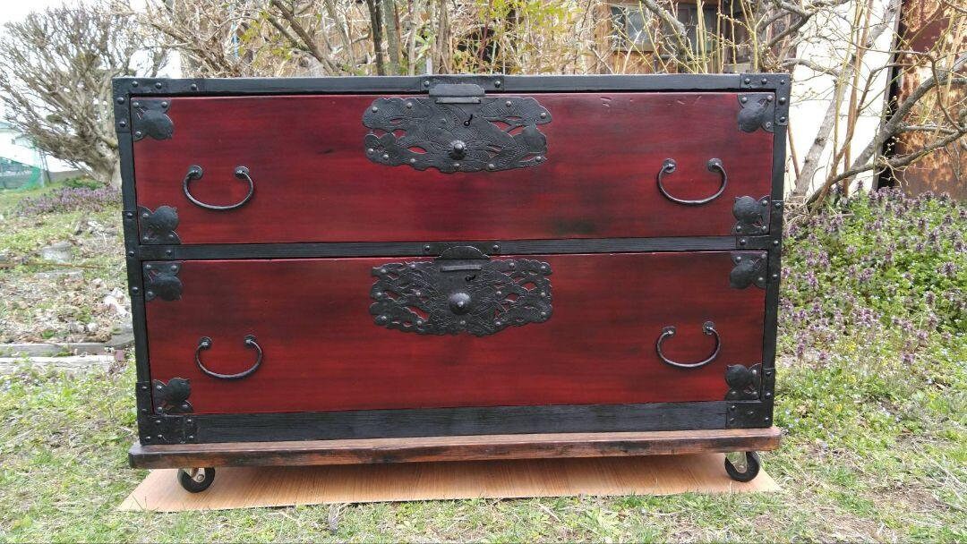 Japanese Chest, Antique Chest, Japanese Tansu, Dansu, Handmade Storage ...