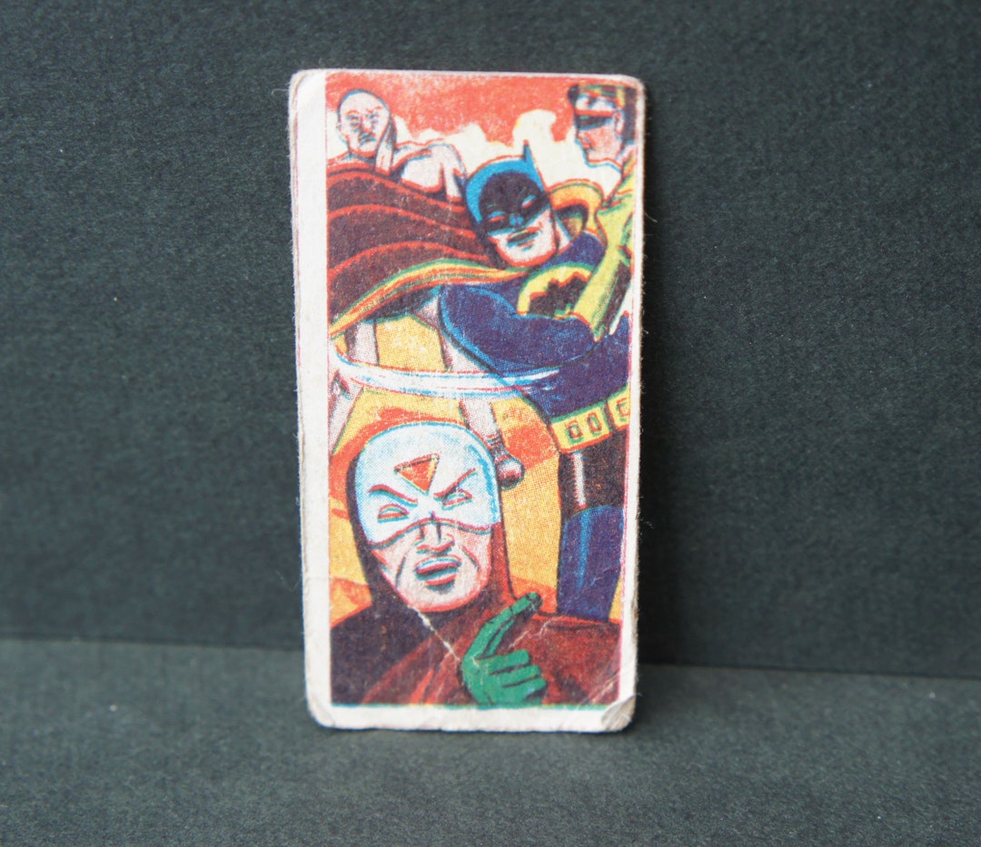 Vintage Menko Card Batman 60-70's Original Trading Rare Collection Art ...