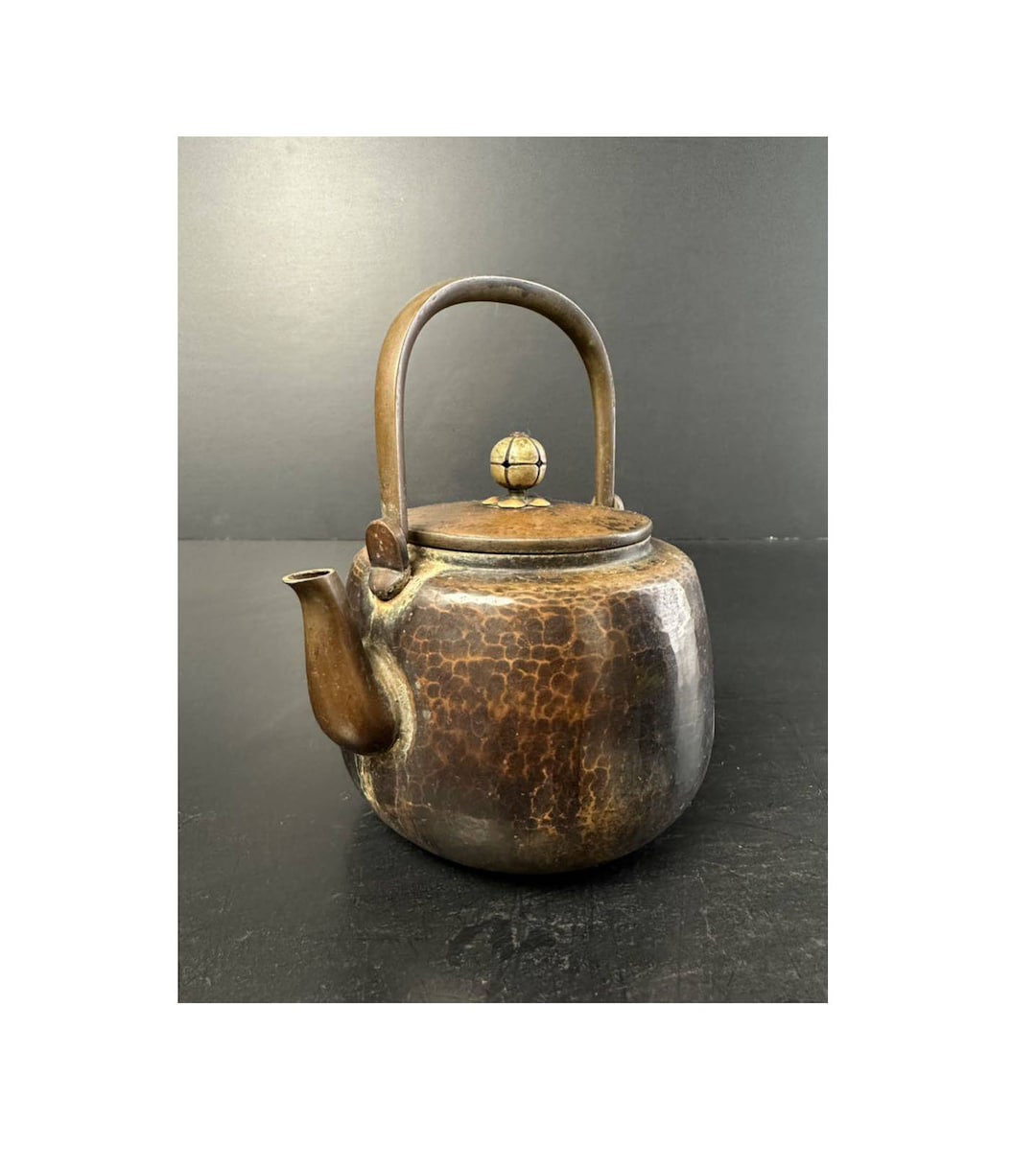 Japanese Copper Teapot, Japanese Tea Kettle, Vintage Kettle, Vintage ...