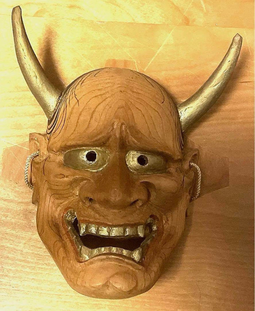 Japanese Mask, Antique Mask, Noh Mask, Kagura Mask, Hannya Mask, Oni ...