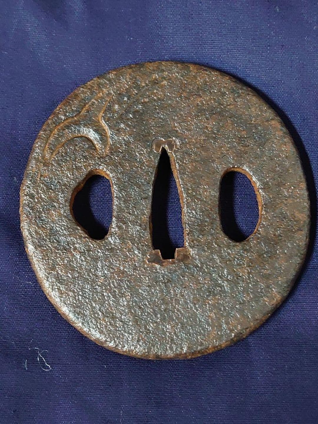 TSUBA, Samurai Sword, Sword Guard, Wave, Koshirae, Katana, Wakizashi ...