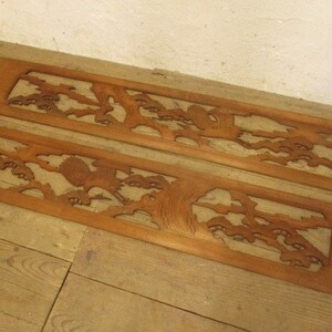 Japanese Ranma, Transom Window, Wooden Carving, Ranma, Openwork Screen ...