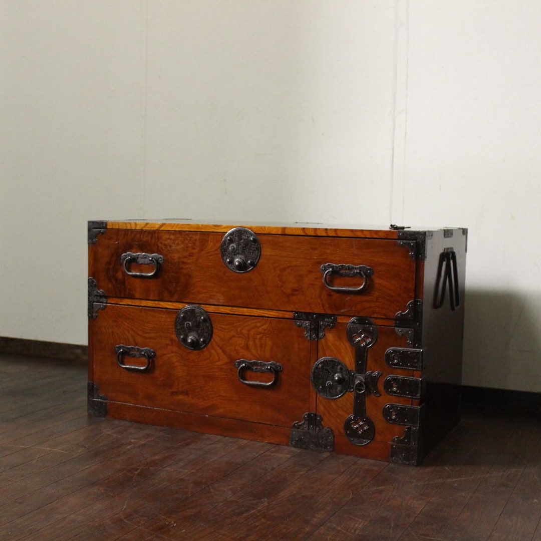 Japanese Chest, Antique Chest, Japanese Tansu, Dansu, Handmade Storage ...