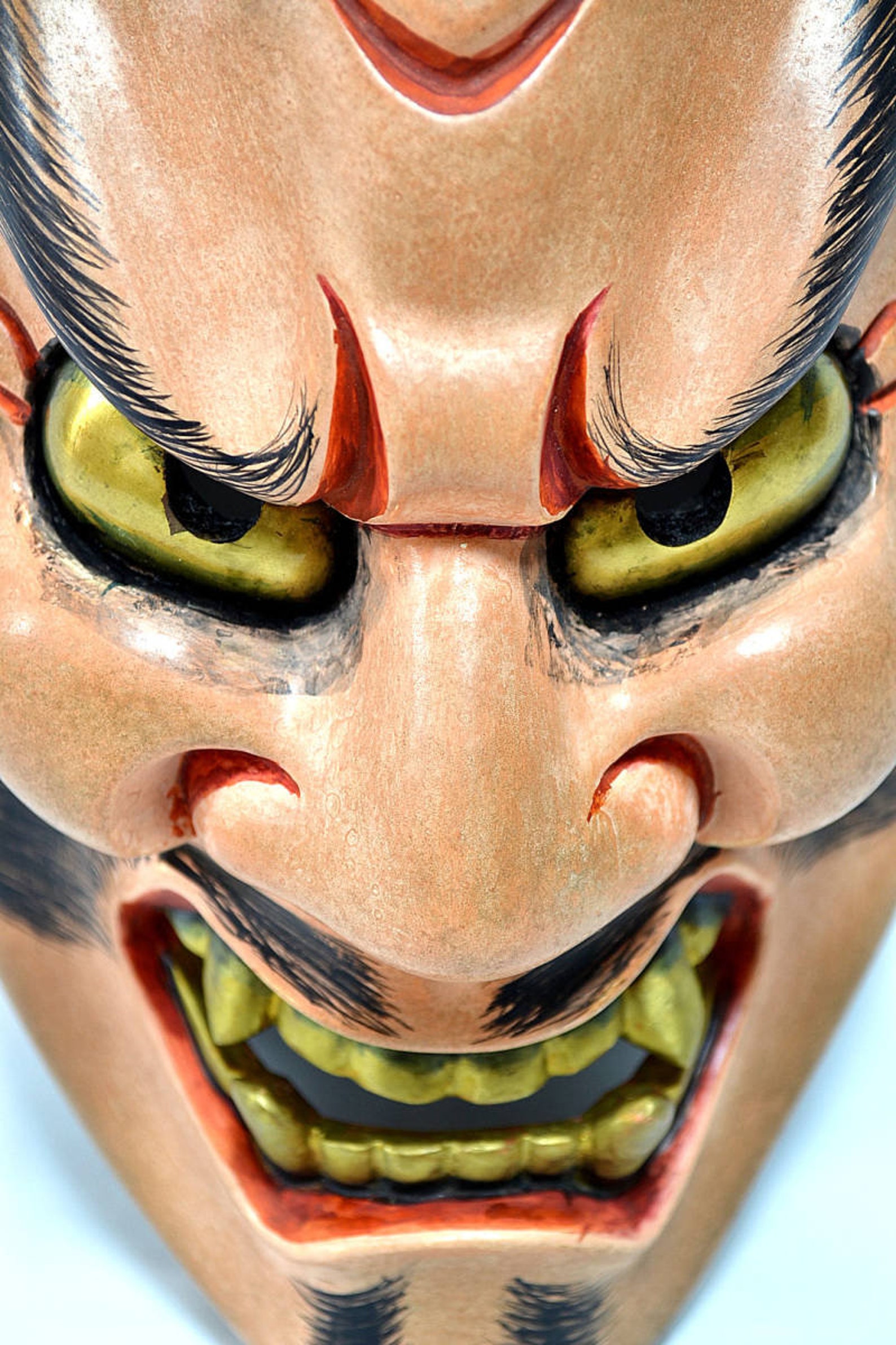 Japanese mask Antique mask Noh mask Kagura mask Hannya | Etsy