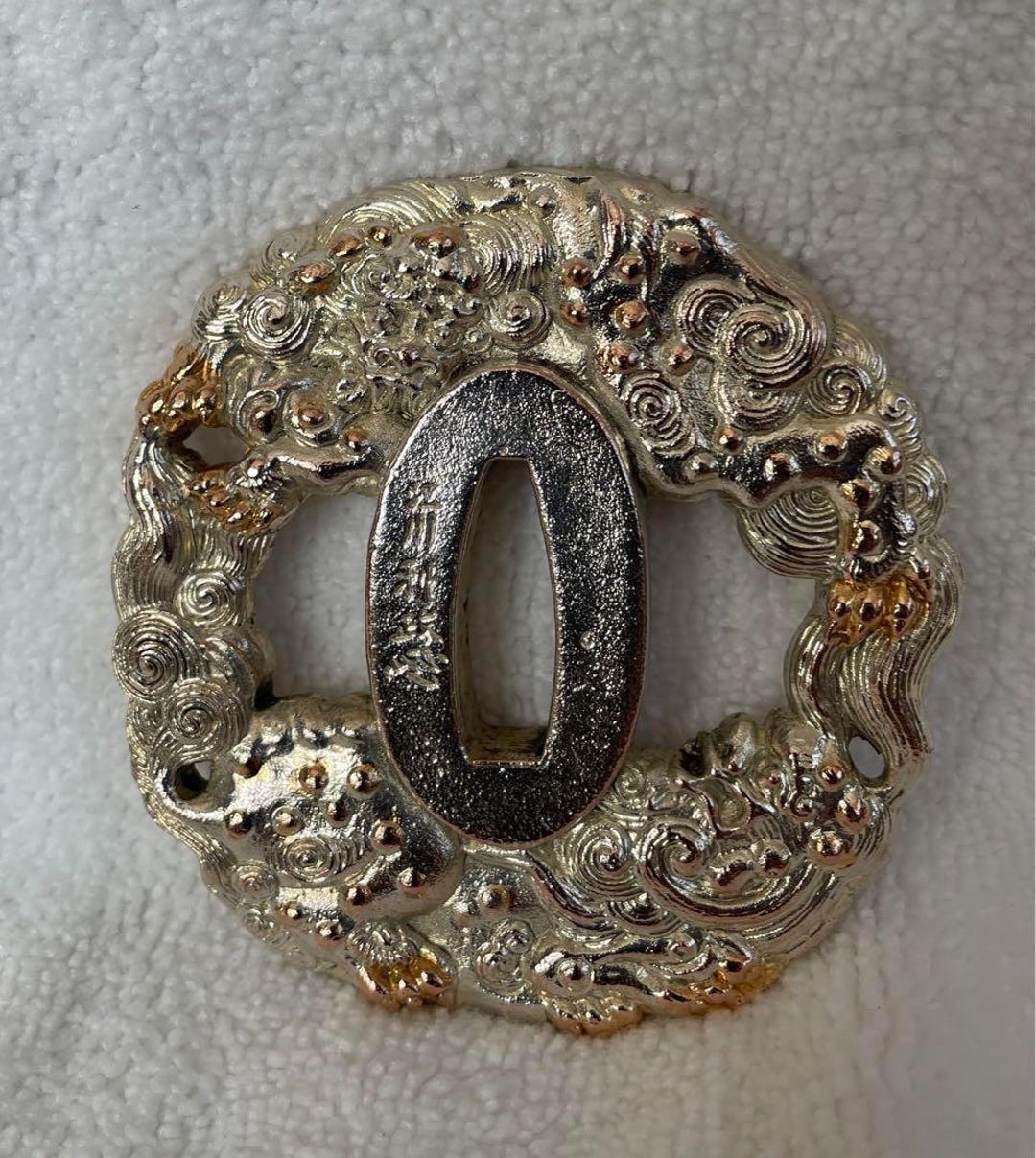 TSUBA, Samurai Sword, Sword Guard, Wave, Koshirae, Katana, Wakizashi ...