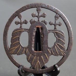 TSUBA, Samurai Sword, Sword Guard, Wave, Koshirae, Katana, Wakizashi ...