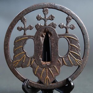 TSUBA, Samurai Sword, Sword Guard, Wave, Koshirae, Katana, Wakizashi ...