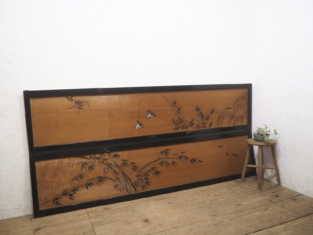 Japanese Ranma, Transom Window, Wooden Carving, Ranma, Openwork Screen ...