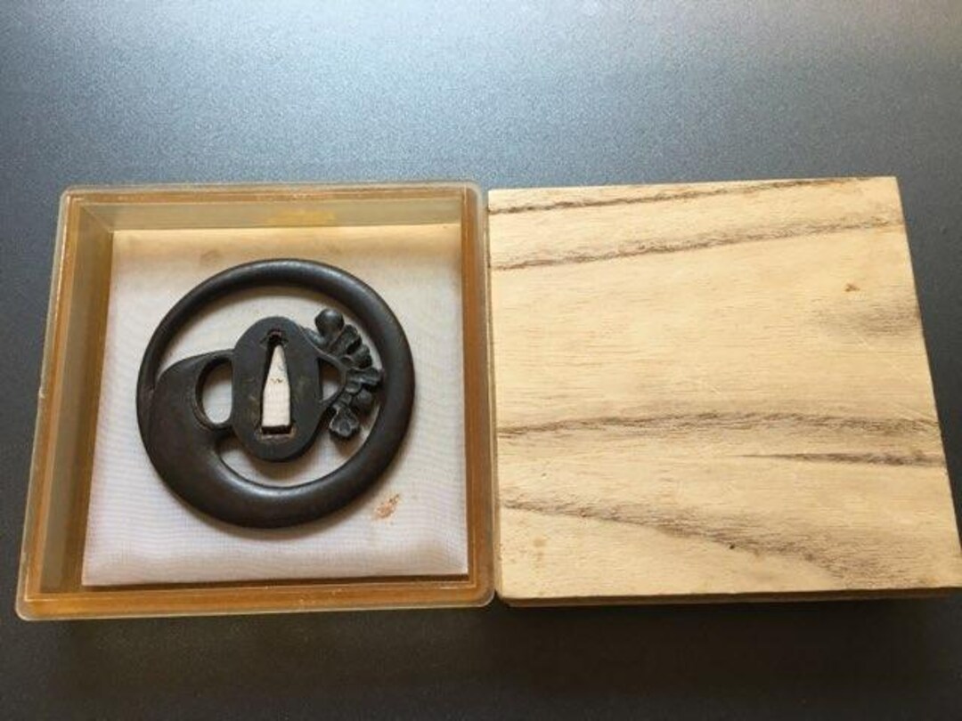 TSUBA, Samurai Sword, Sword Guard, Wave, Koshirae, Katana, Wakizashi ...