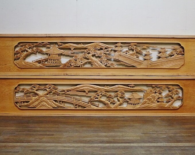 Japanese Ranma, Transom Window, Wooden Carving, Ranma, Openwork Screen ...