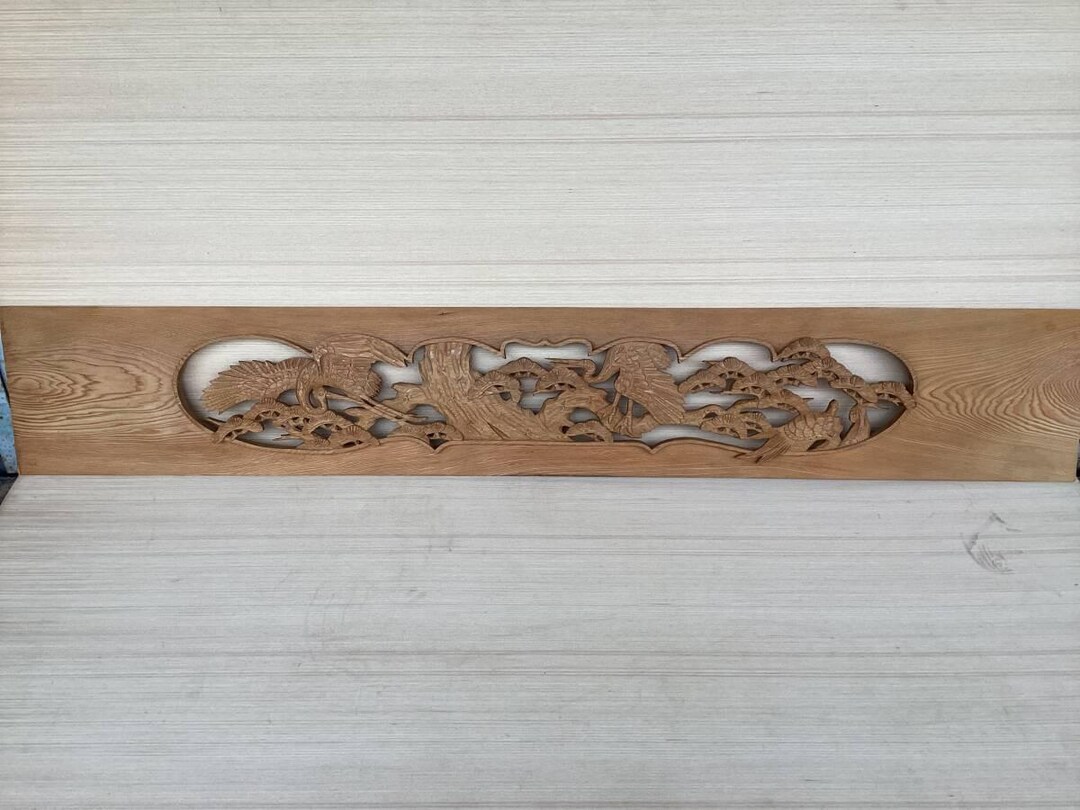 Japanese Ranma, Transom Window, Wooden Carving, Ranma, Openwork Screen ...