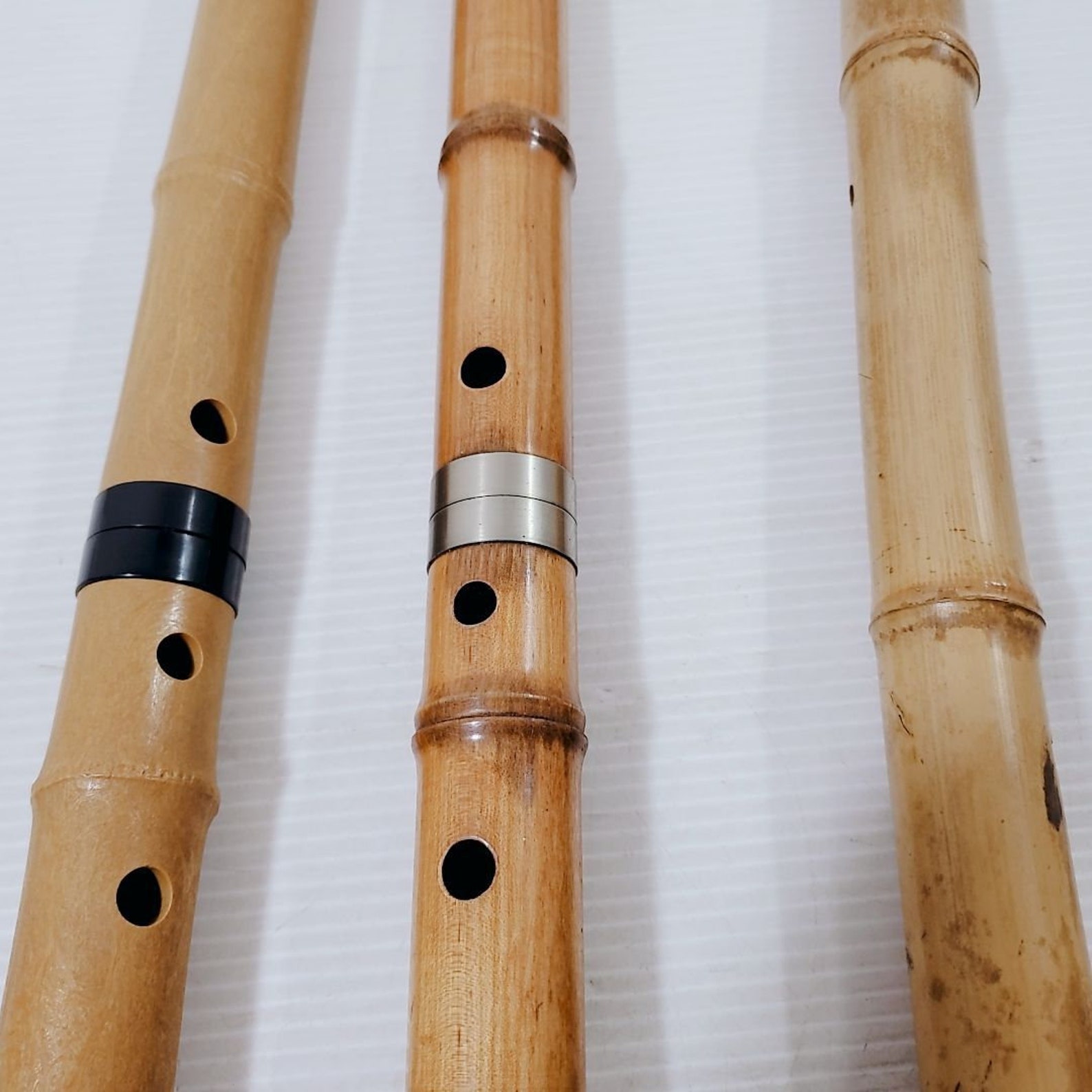 Japanese Instrument Shakuhachi Vertical Bamboo Flute Lot of 3 - Etsy