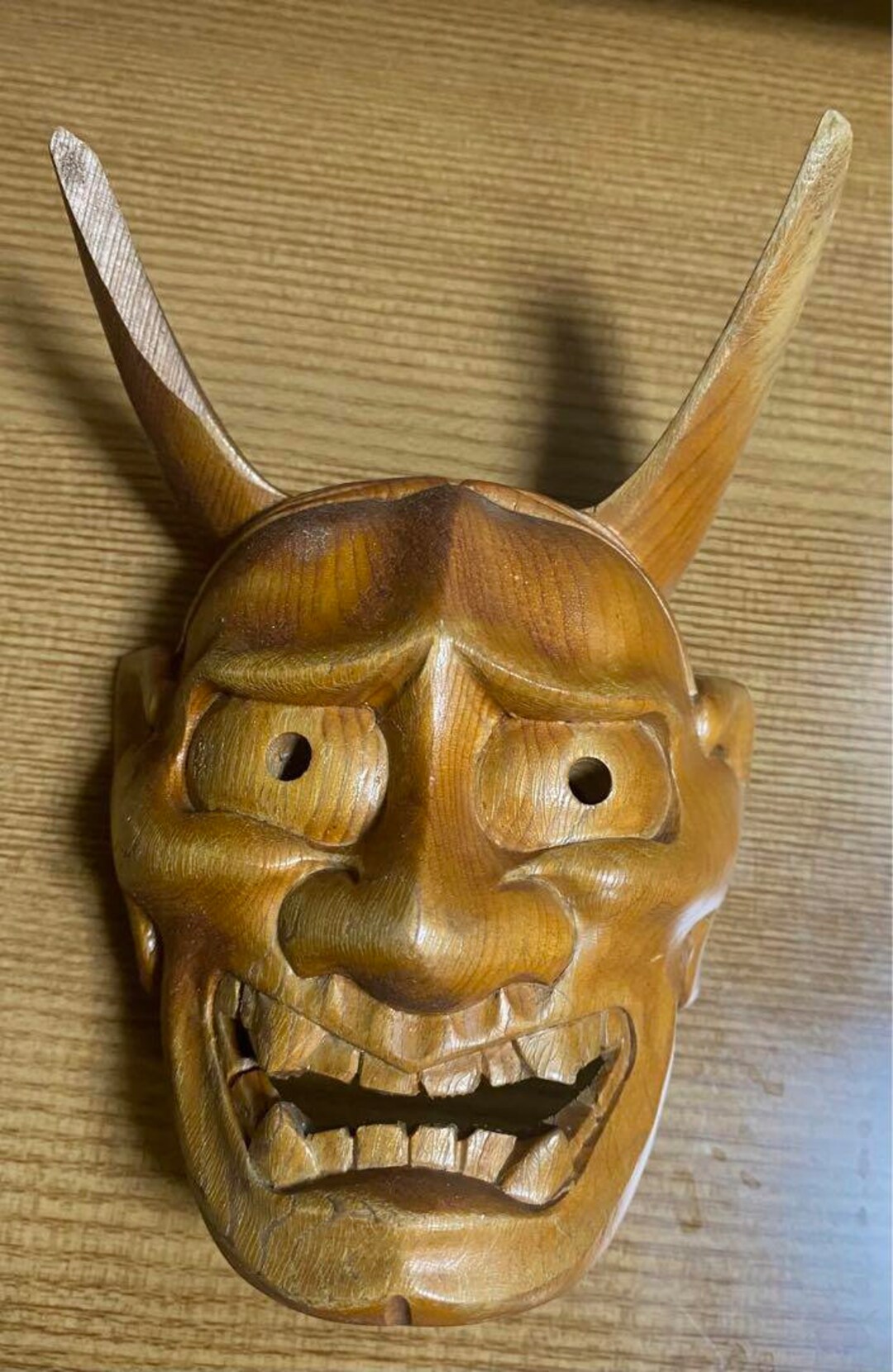Japanese Mask, Antique Mask, Noh Mask, Kagura Mask, Hannya Mask, Oni ...