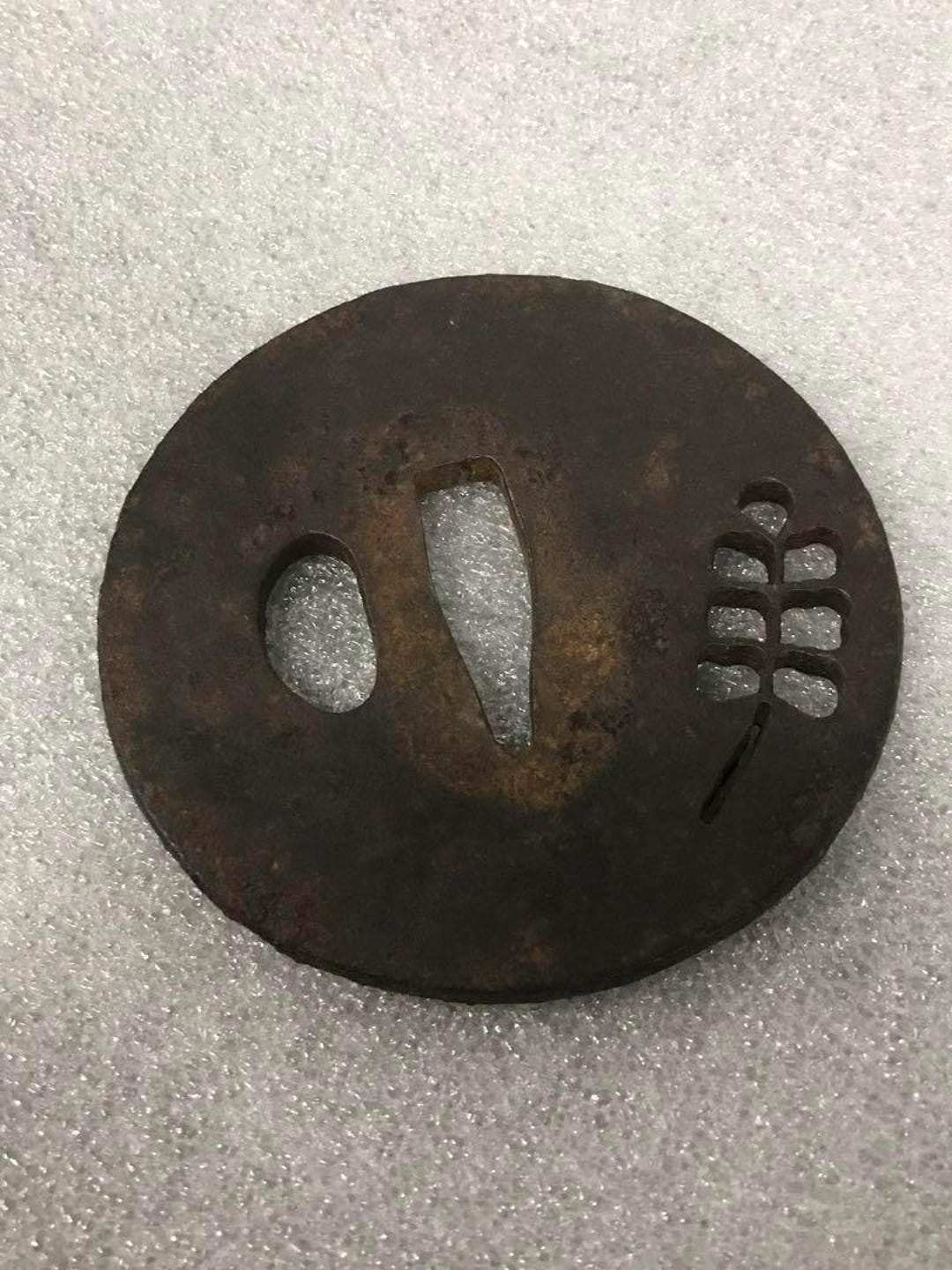 TSUBA, Samurai Sword, Sword Guard, Wave, Koshirae, Katana, Wakizashi ...