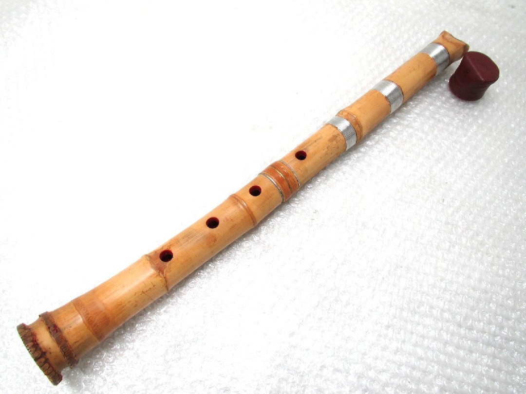 Japanese Instrument Shakuhachi 21inch Vertical Bamboo Flute - Etsy