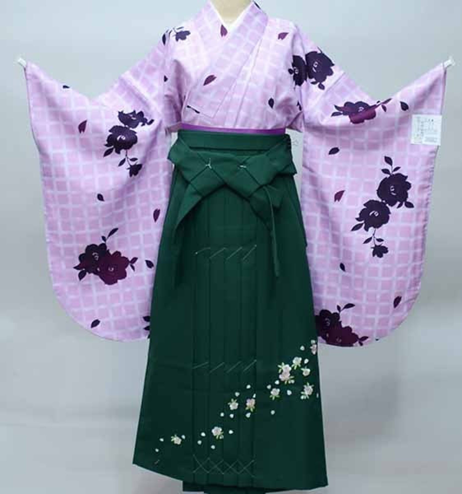 Furisode Kimono & Hakama Jyuban Furisode Purple Womens - Etsy