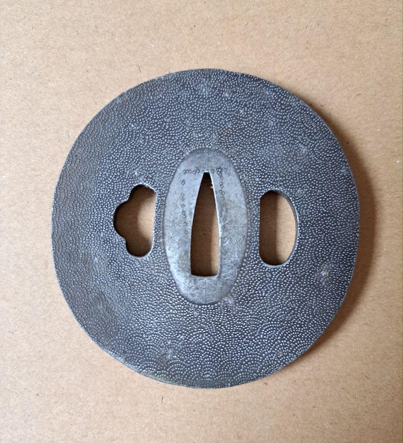 TSUBA, Samurai Sword, Sword Guard, Wave, Koshirae, Katana, Wakizashi ...