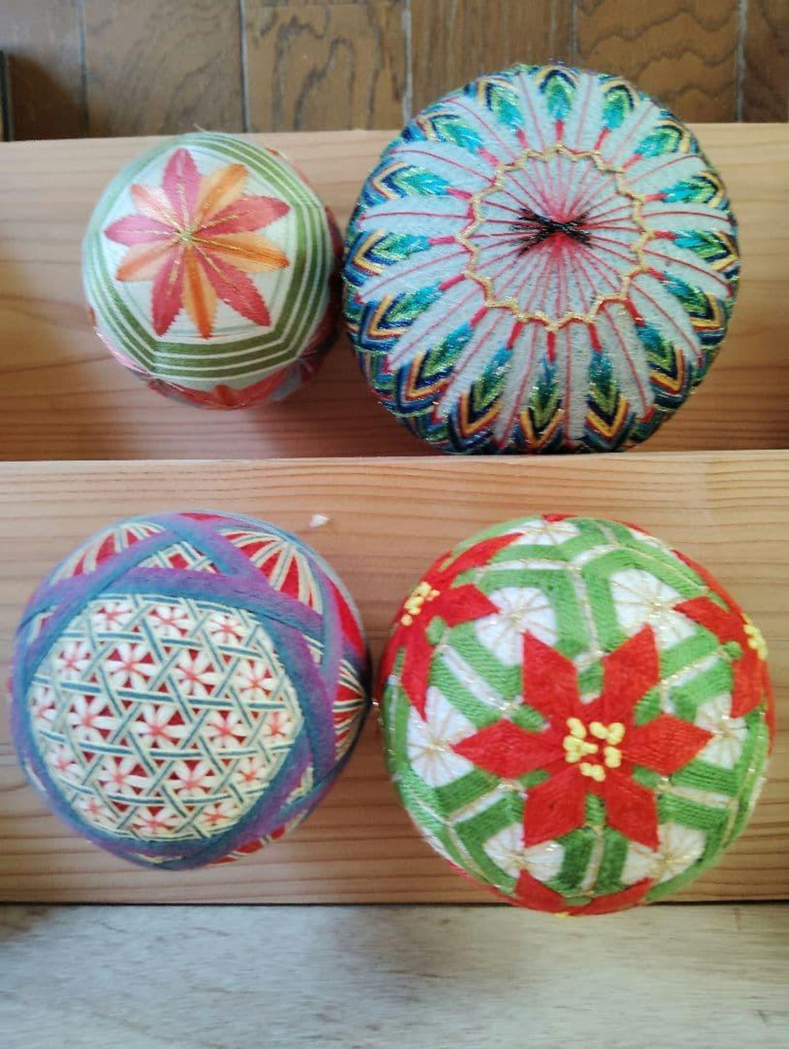 Handmade Temari Thread Ball Japanese Traditional Folk Art Handmade Set ...