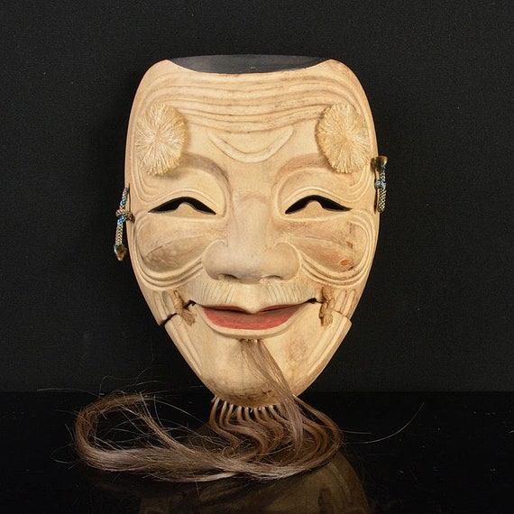 Antique Japanese Noh Masks