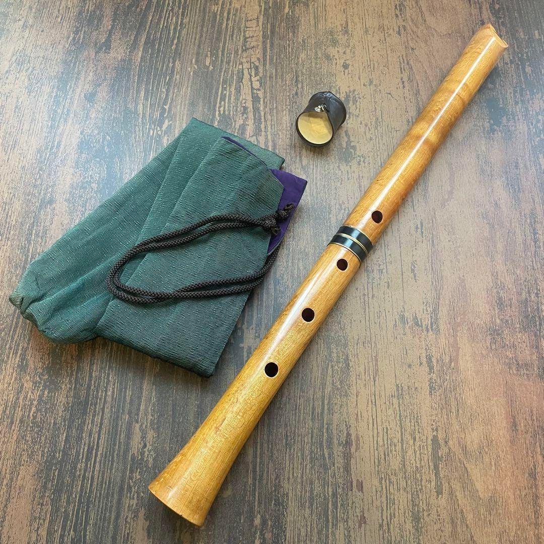 Japanese Instrument Shakuhachi Vertical Bamboo Flute 21.6inch With Case ...