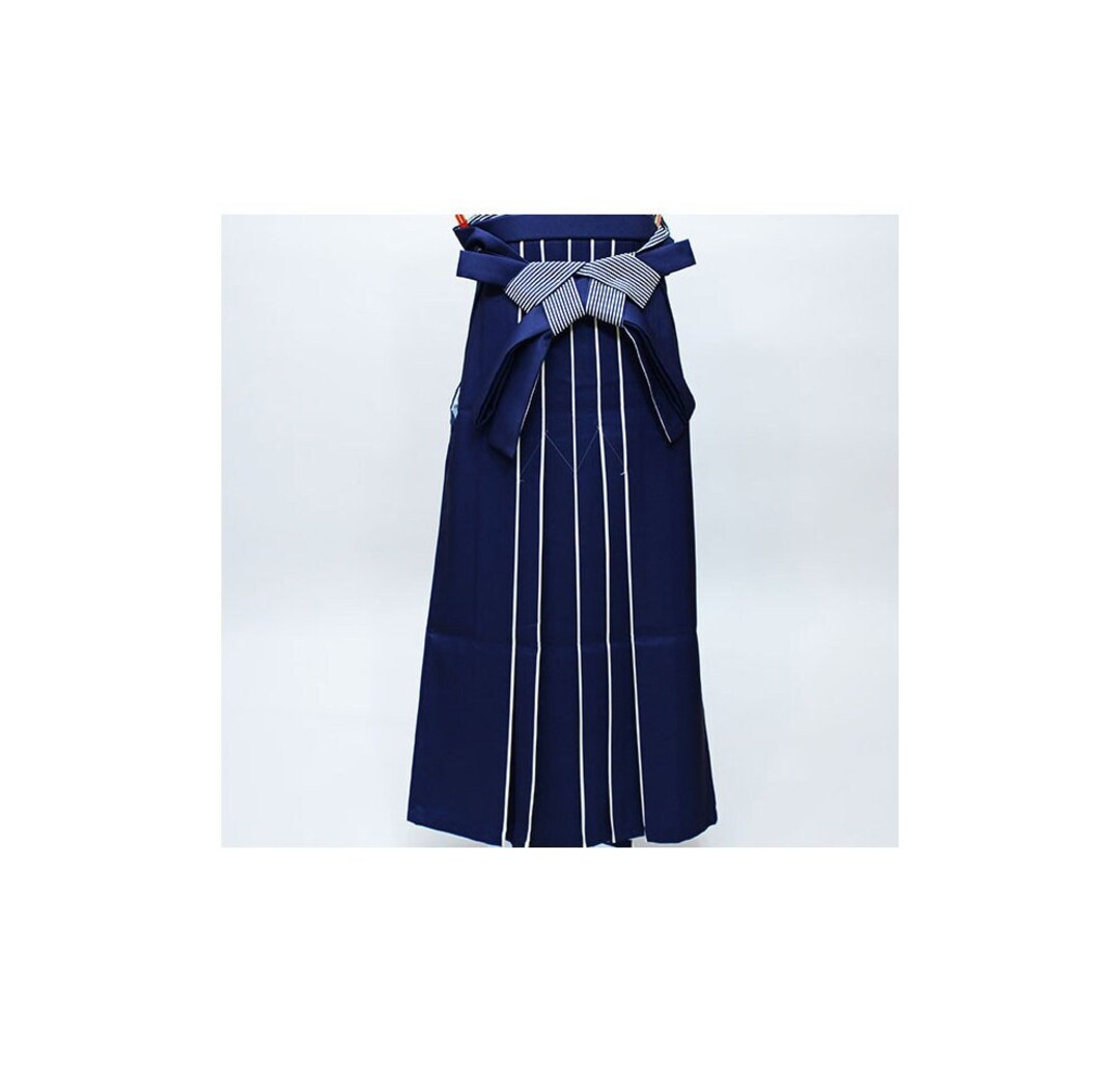 Hakama , Blue Hakama, Womens Kimono Skirt, Striped Hakama, Kimono Pants, Japanese Hakama ...