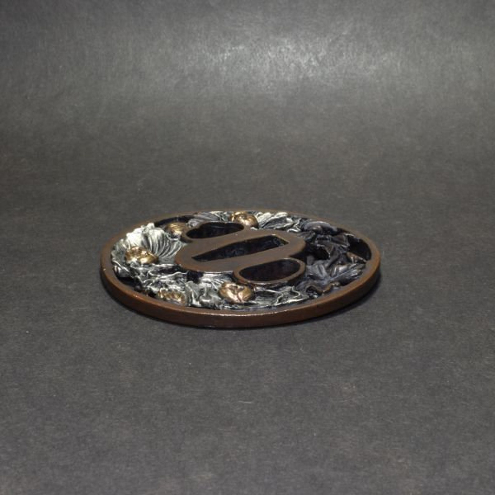 TSUBA, Samurai Sword, Sword Guard, Wave, Koshirae, Katana, Wakizashi ...