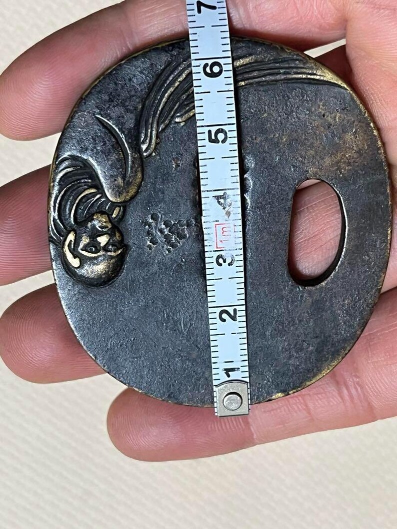 TSUBA, Samurai Sword, Sword Guard, Wave, Koshirae, Katana, Wakizashi ...