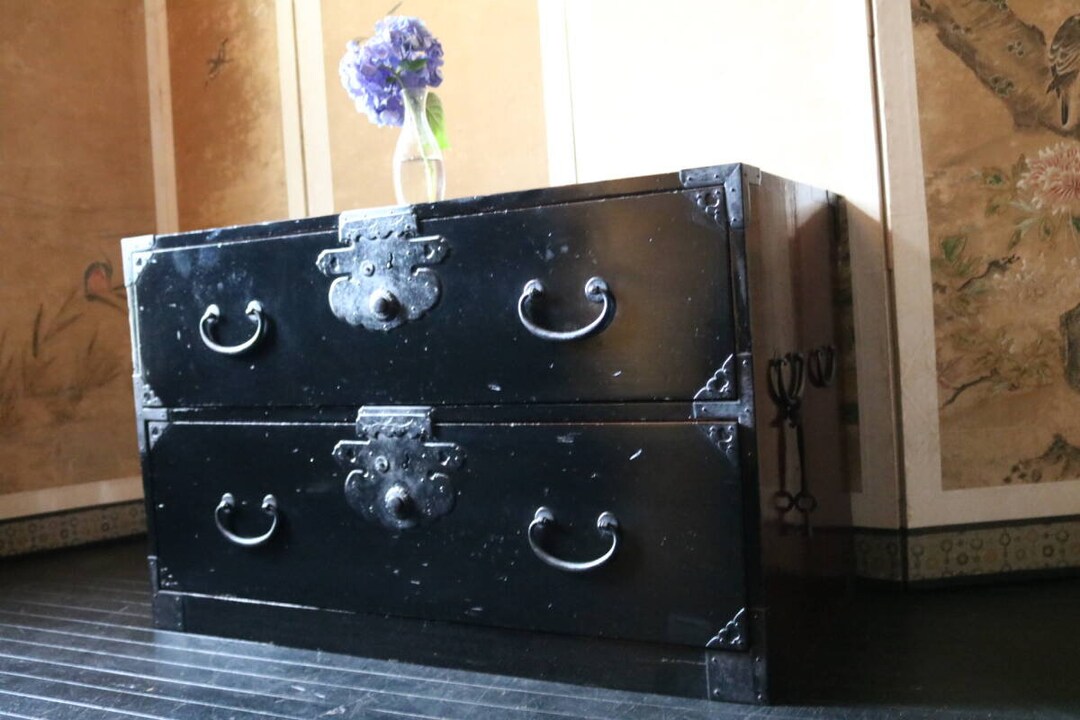 Japanese Chest, Antique Chest, Japanese Tansu, Dansu, Handmade Storage ...