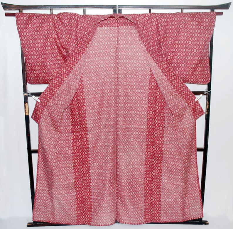 Red Kimono Vintage Kimono Red Womens Kimono Robe Japanese - Etsy