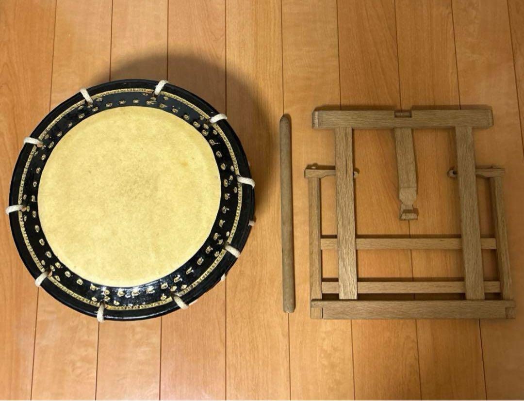 Antique Japanese Instrument Small Drum High Class Kabuki Dancing ...