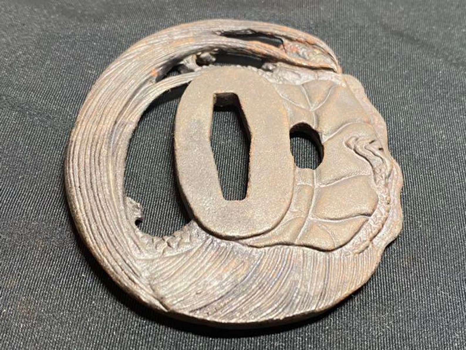 TSUBA, Samurai Sword, Sword Guard, Wave, Koshirae, Katana, Wakizashi ...