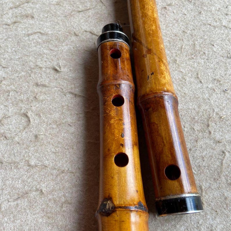 Japanese Instrument Shakuhachi Vertical Bamboo Flute 20inch High Class ...