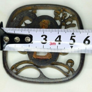 TSUBA, Samurai Sword, Sword Guard, Wave, Koshirae, Katana, Wakizashi ...